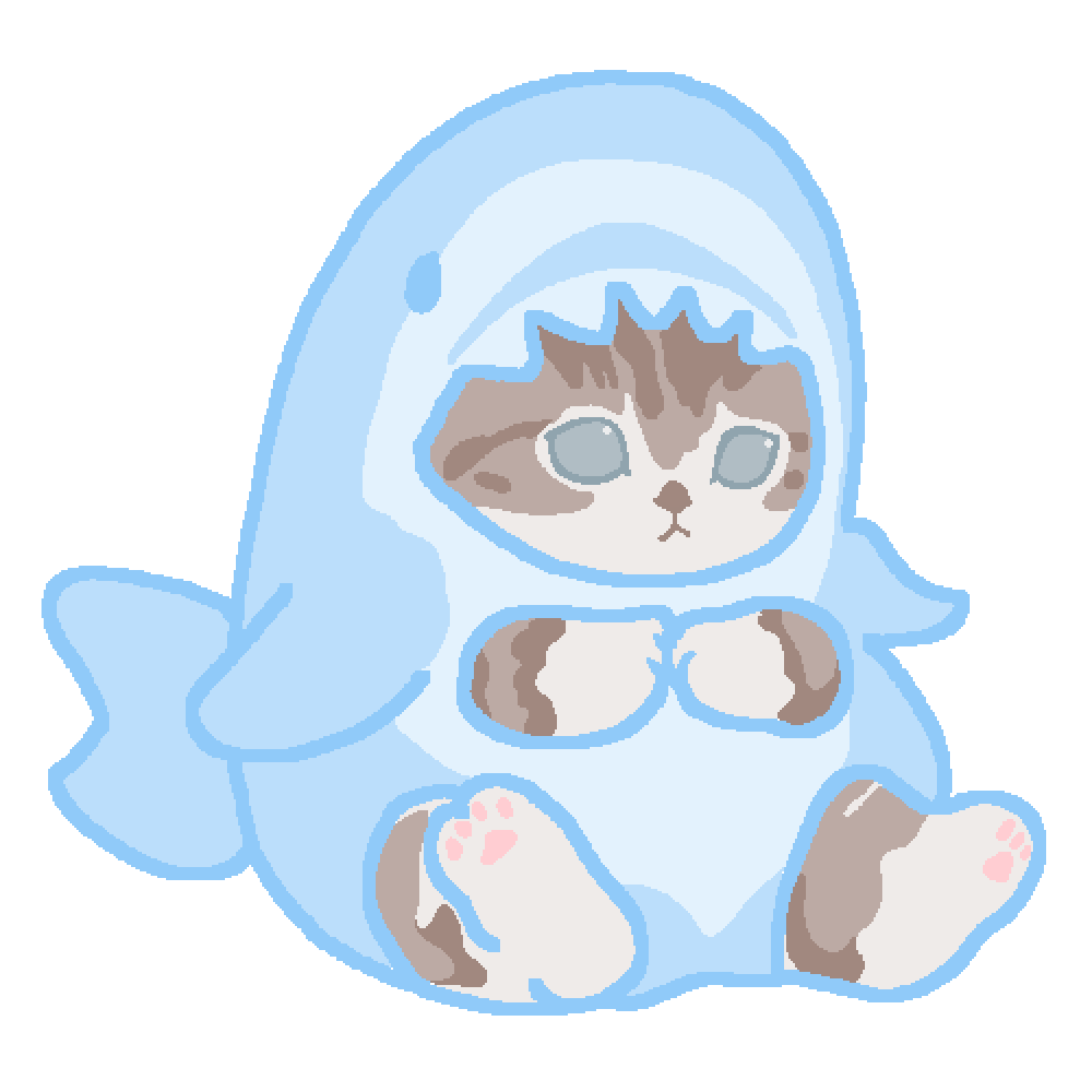 Pixilart - mofusand shark base! by noli1rulesnoli