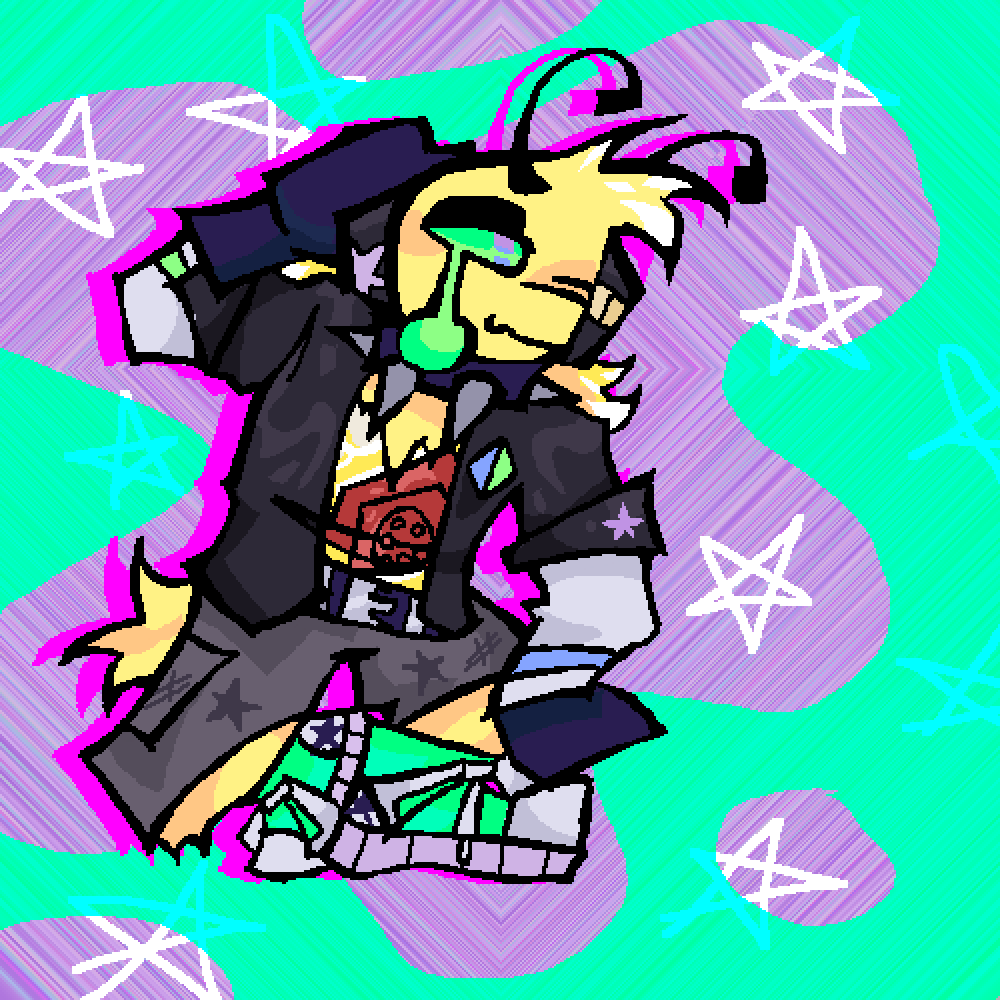 Pixilart - bug who likes the drums by Foxthorn