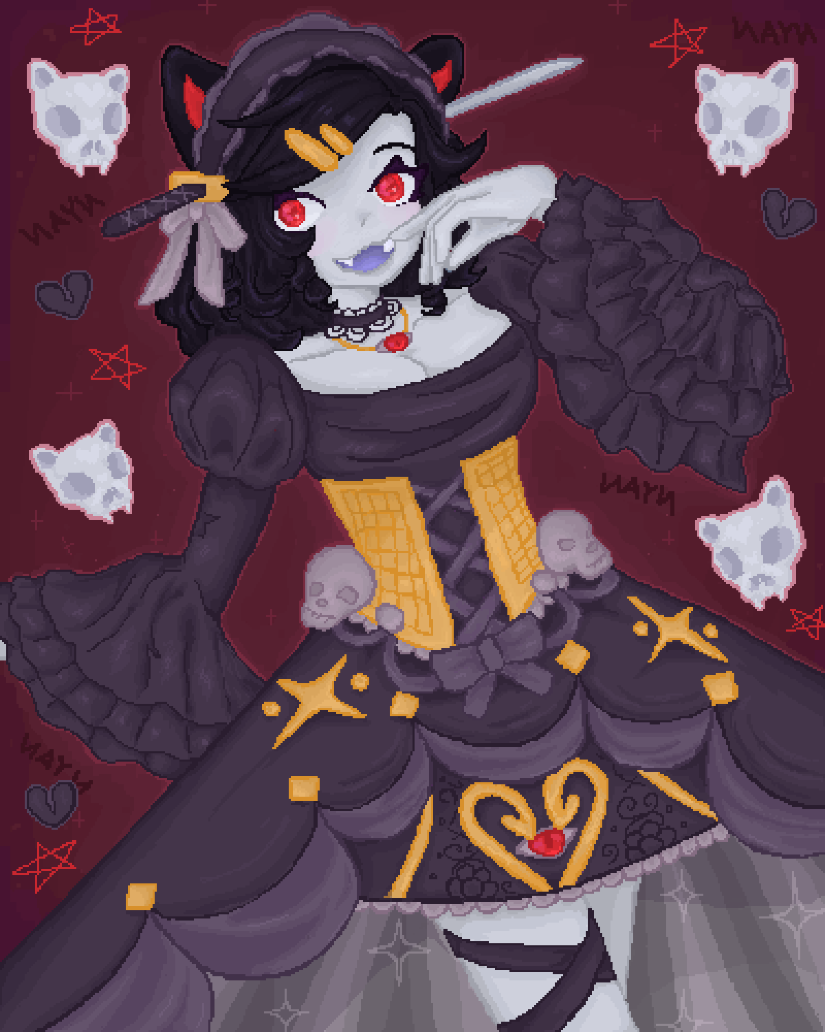 Pixilart - Gothic Tac Nayn by Golddd