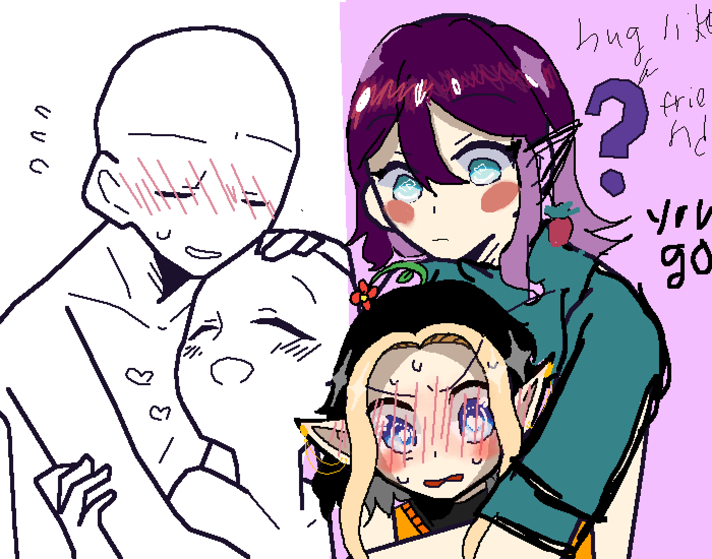 Pixilart - COLLAB BASE (READ DESCRIPTION) by bunny-cute-lava