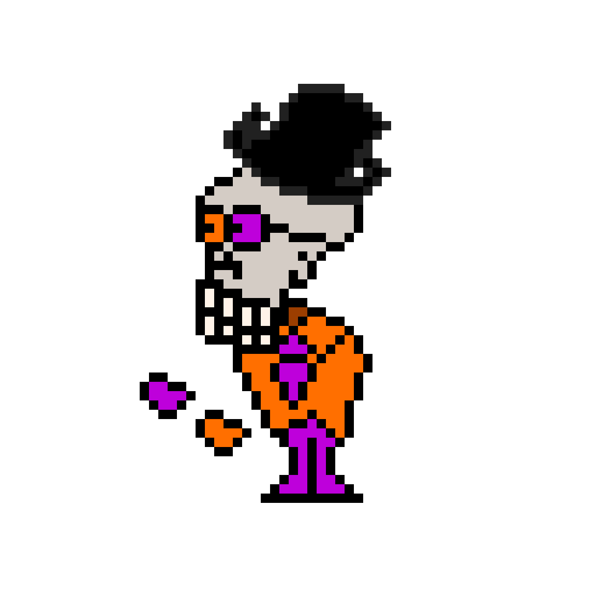 Pixilart - Skelton begging sprite (fangame) by jonezzhombre1