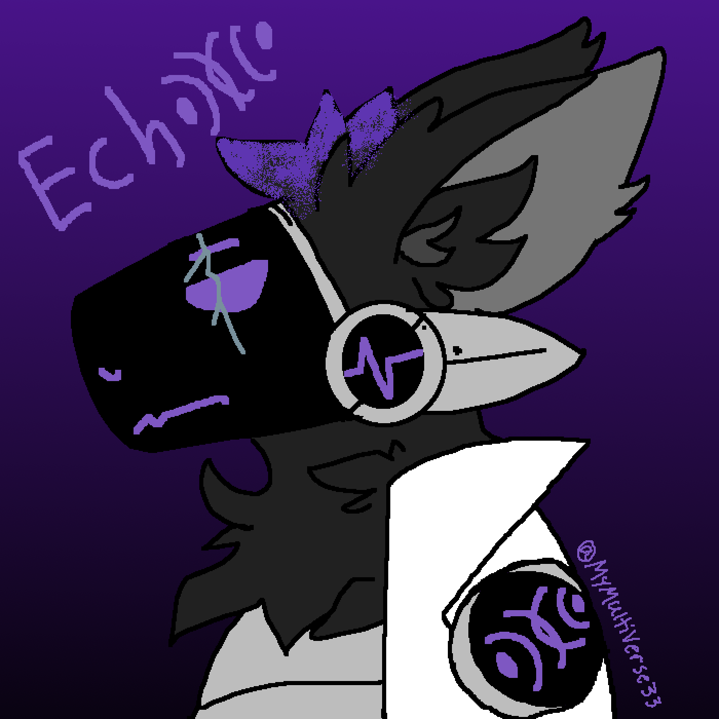 Pixilart - Protogen OC Echo by Mymultiverse333