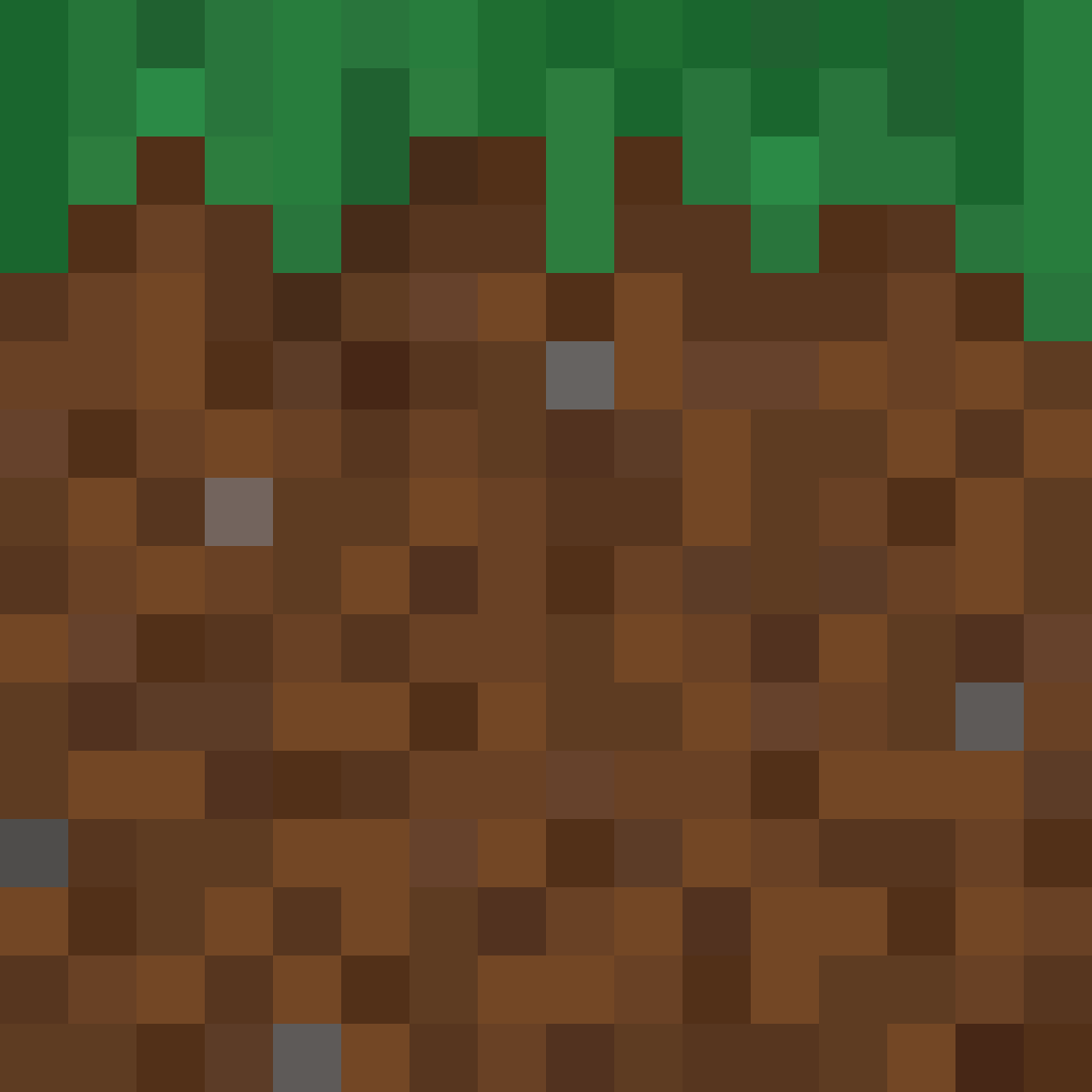 Pixilart - Grass Block Side Texture remake from memory by TecoCraft