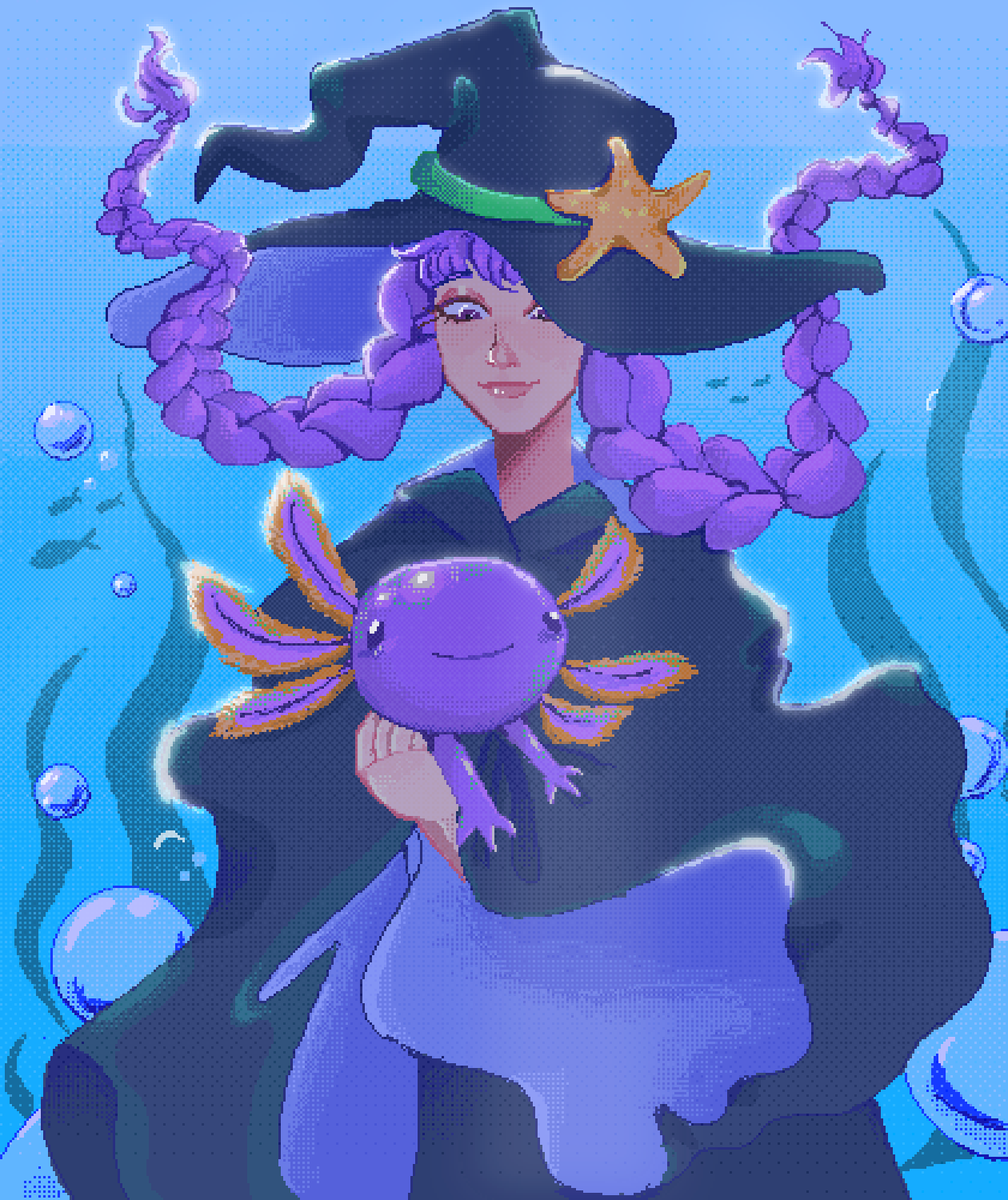 Pixilart - Underwater Witch by RayGun2008