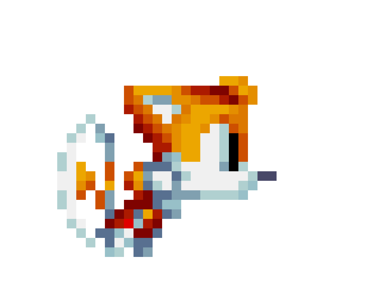 Pixilart - Sonic Mania Chibi Tails sprinting by PixelFox16