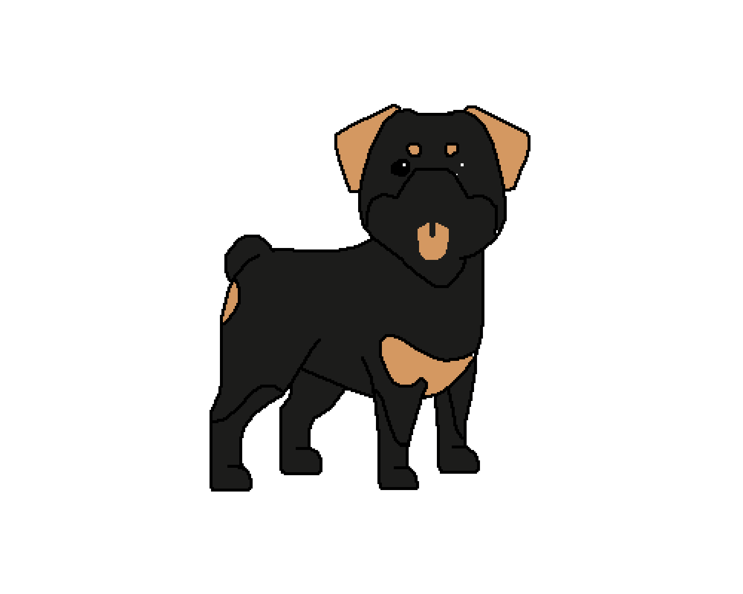 Pixilart - Rottweiler base by lily1234lily-l