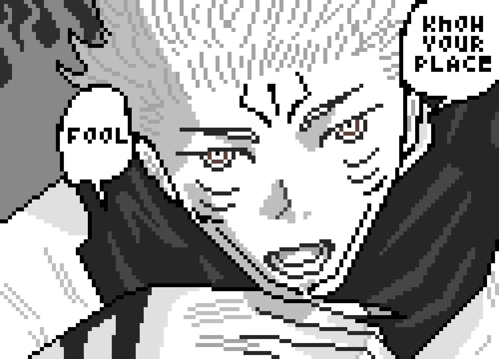 Pixilart - Ryomen Sukuna manga Panel by silverware101