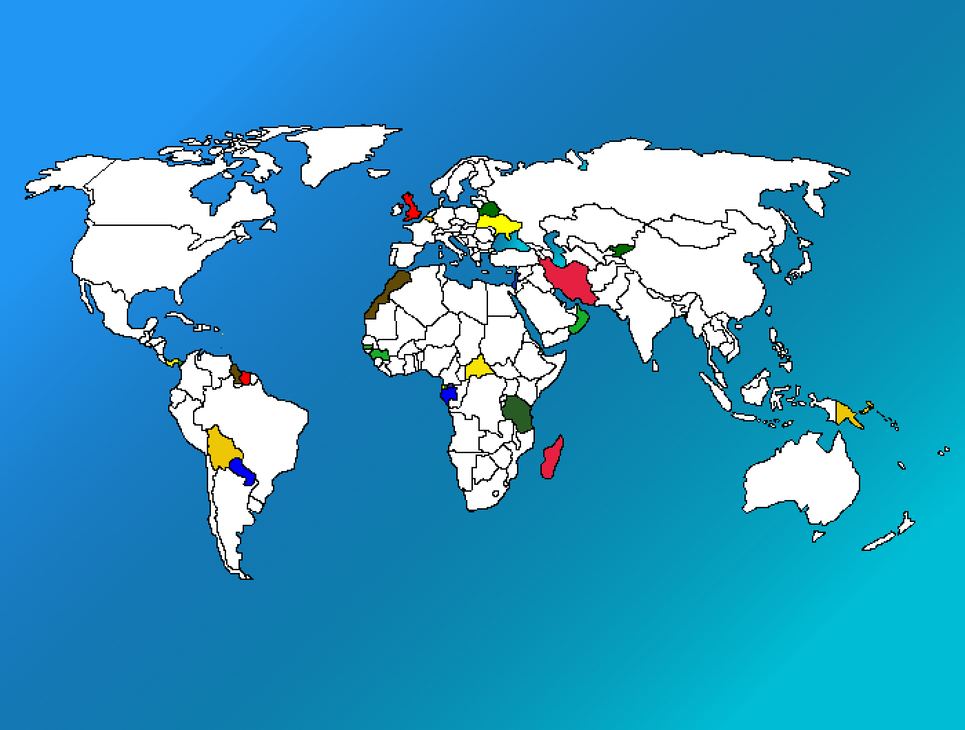 Pixilart - World map [EDITABLE] by Trevor444896