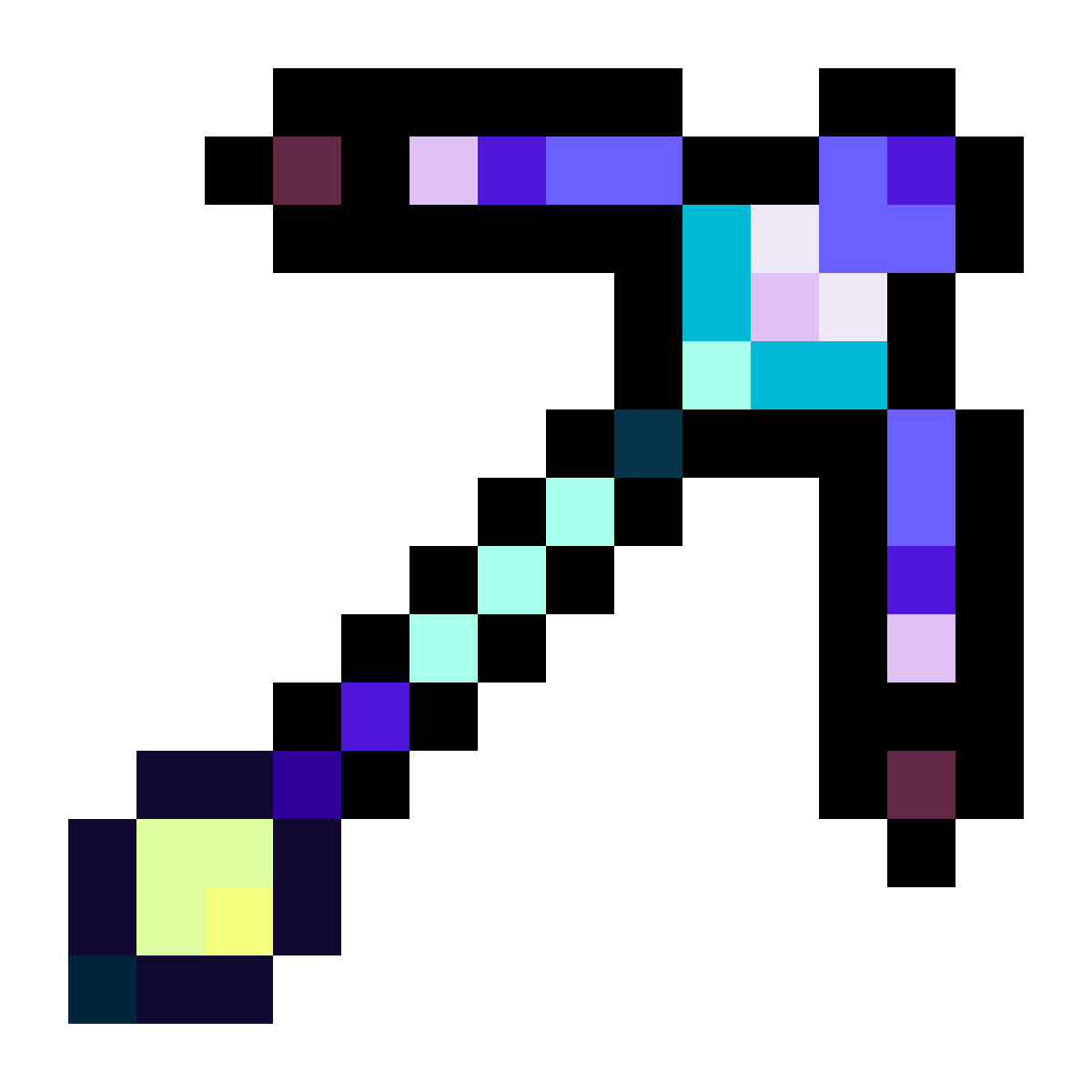Pixilart - The Apex Pickaxe | 16 x 16 by Aviandin