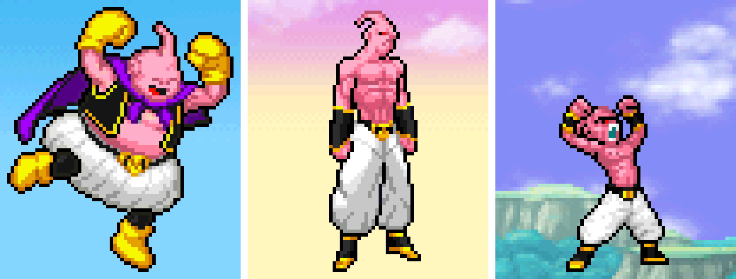 Pixilart - The 3 Forms of Buu by henthorneaaron9