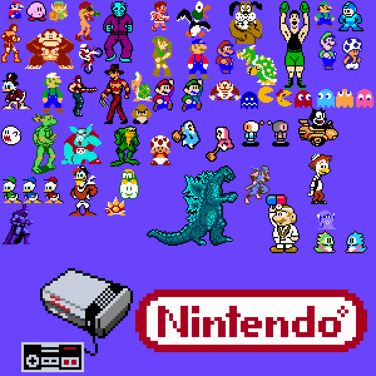 Pixilart - nes characters by pixlogan