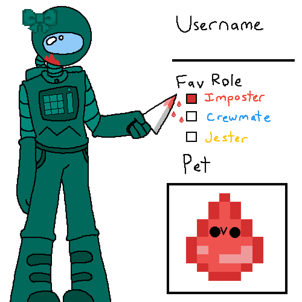 Pixilart - Among Us OC Base by WinterMoondrop