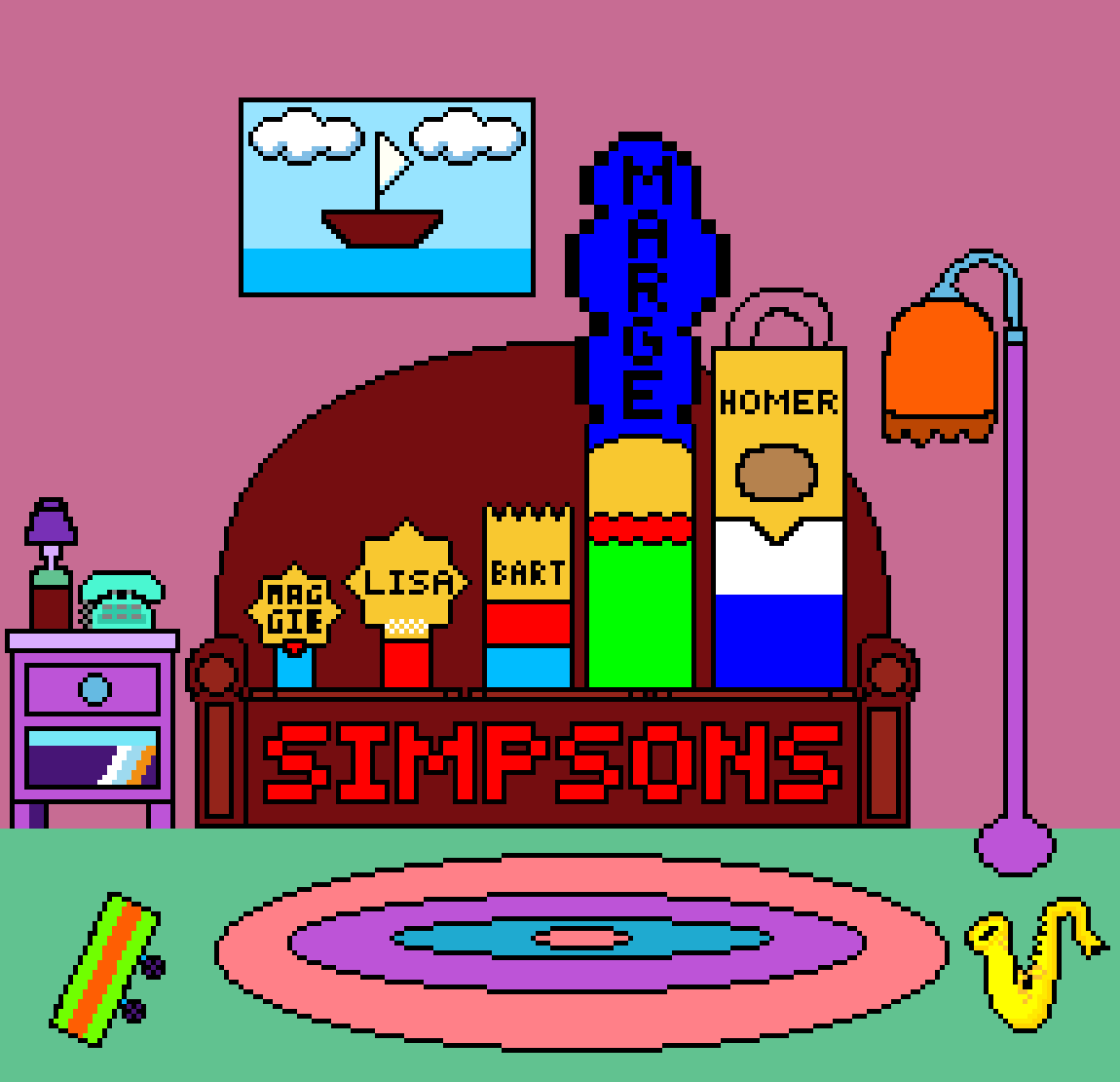 Pixilart - The Simpsons by Colorful-Shapes