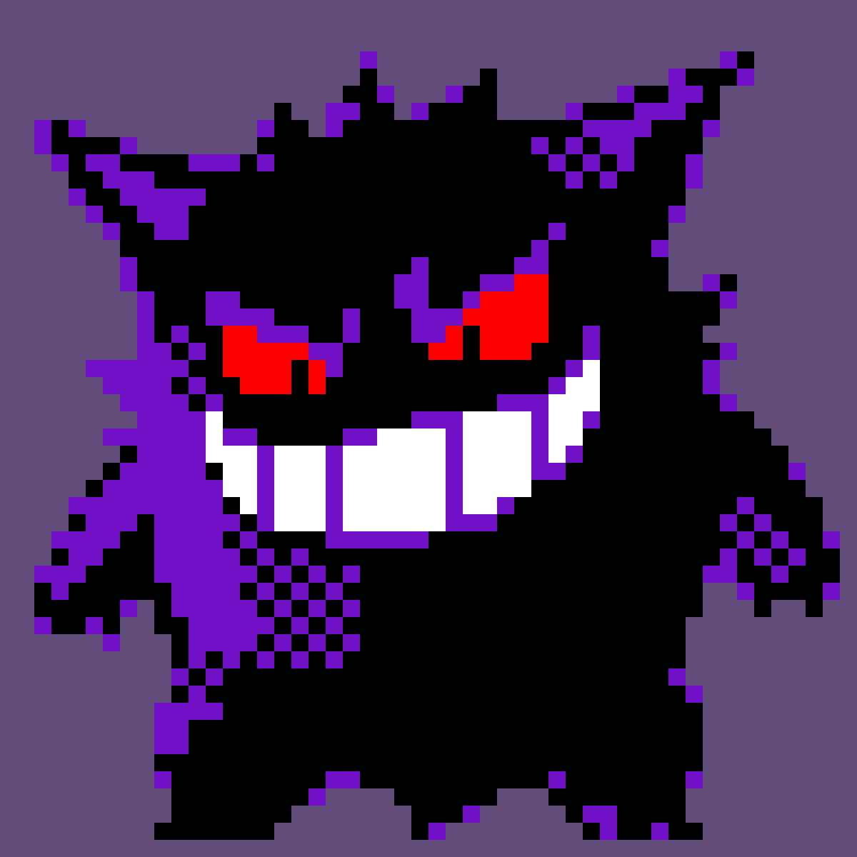 Pixilart - Gengar Battle Sprite (Gen II) by ZASV