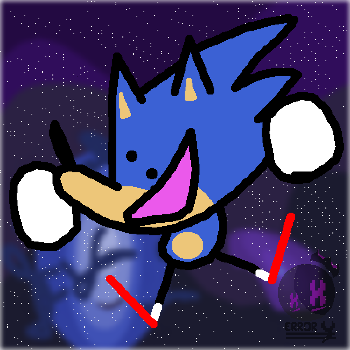 Pixilart - Sonic in Space by SonicMania30