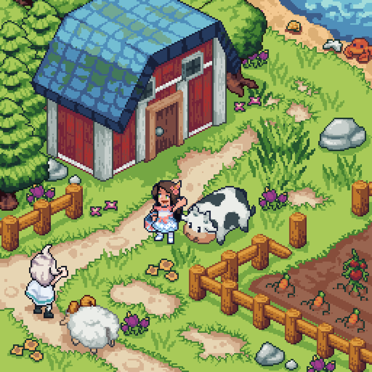 Pixilart - Farm Pixel by LeafyCooldown