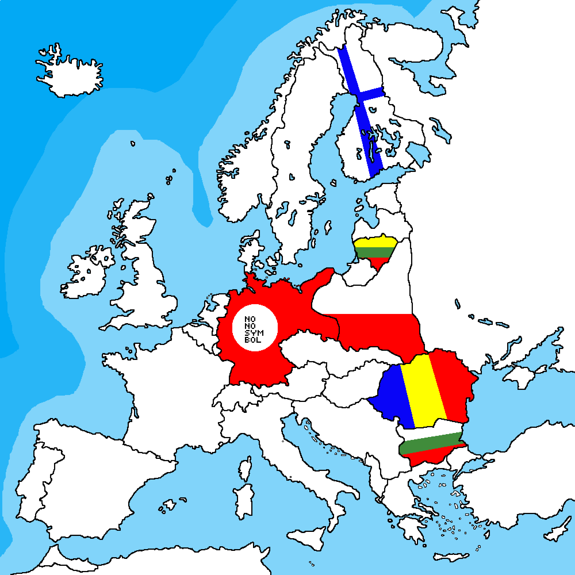 Pixilart - Map Of Europe 1938 with flags part 1 by Dashfan106