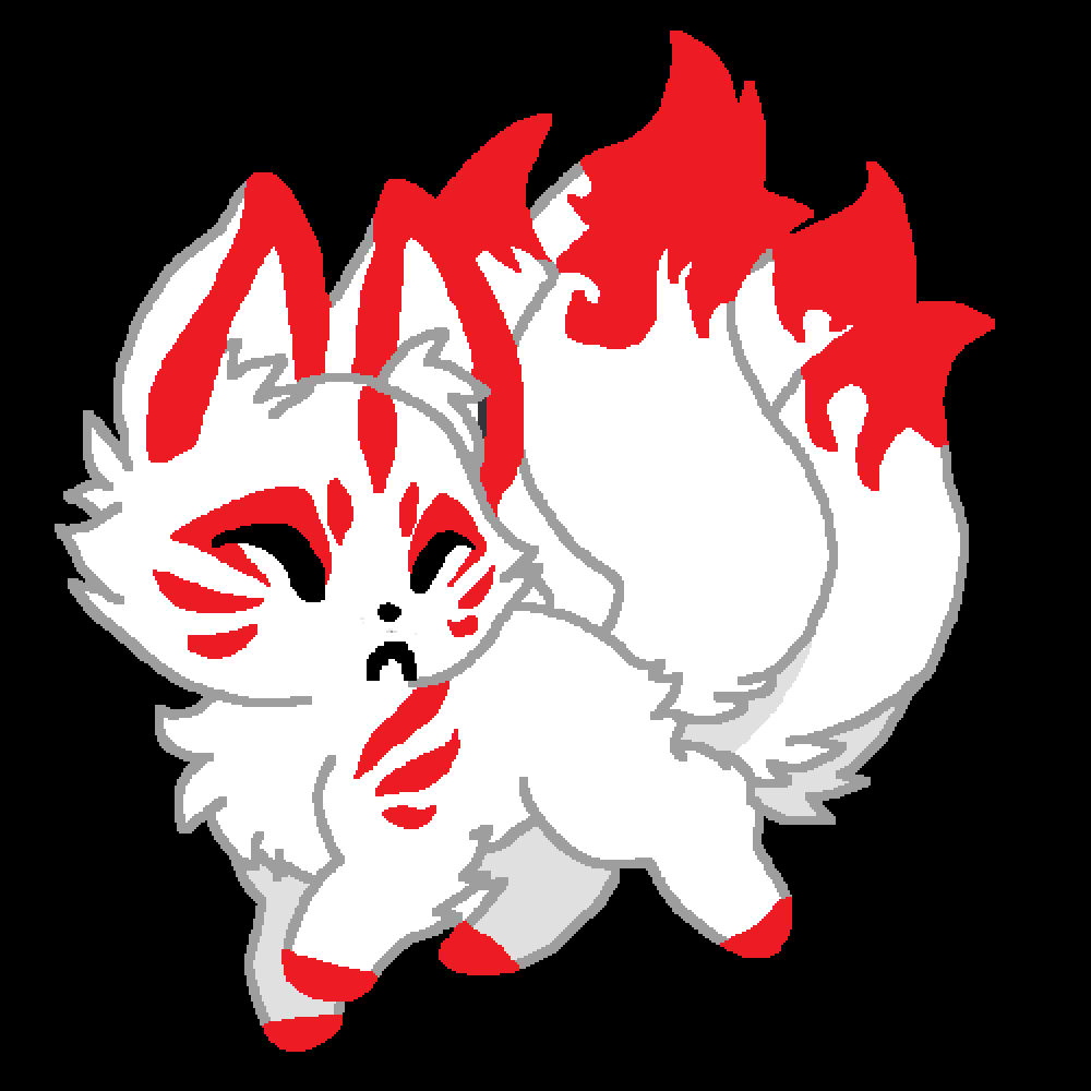 Pixilart - Corupted Kitsune Fox base by idrissfy10