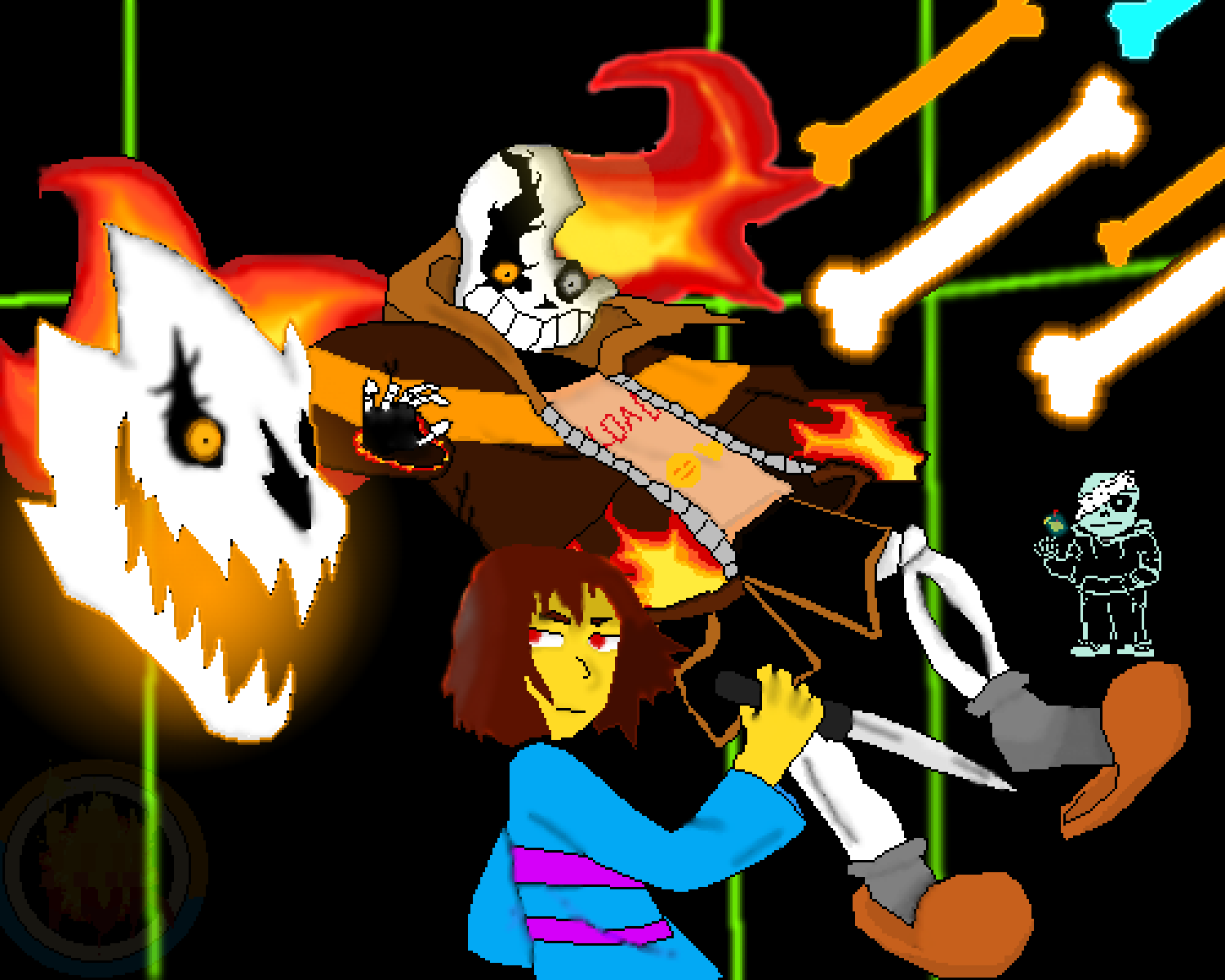 Pixilart - Underfell: Eternal Winter - A Burning Sans-ation by Hellfire-idk