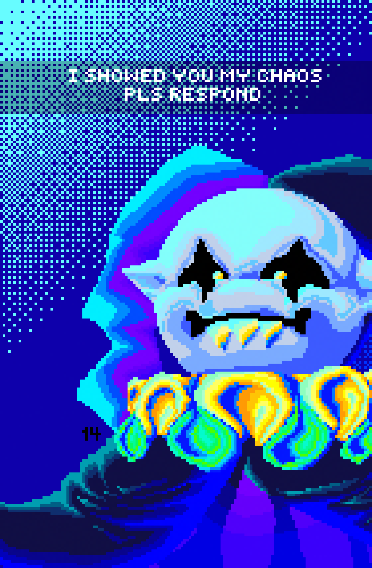 Pixilart - Jevil by ButterMilk14