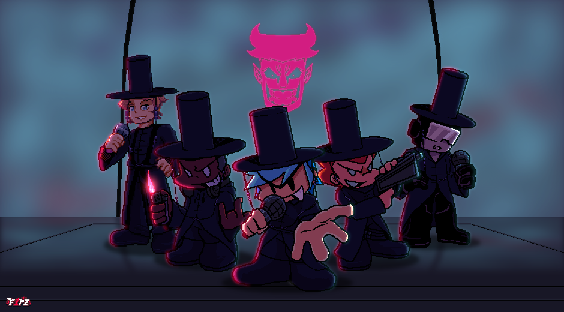 Pixilart - 🔥-YOUR IDOL FNF VER.-🔥 by Filipizin