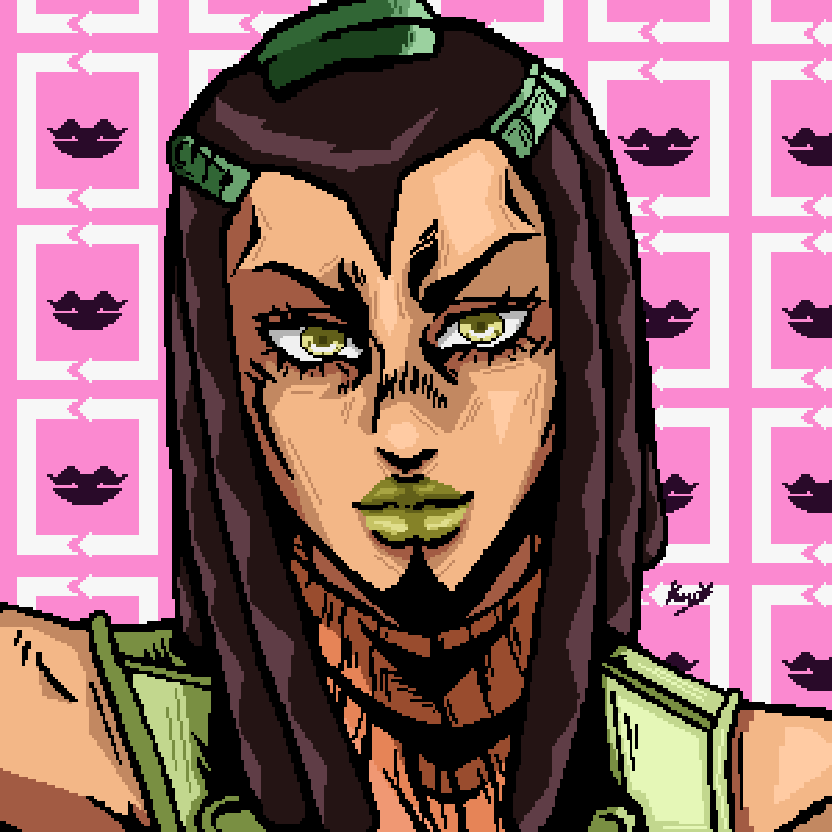 Pixilart - Ermes - Jojo's Bizarre Adventure by cookie0584