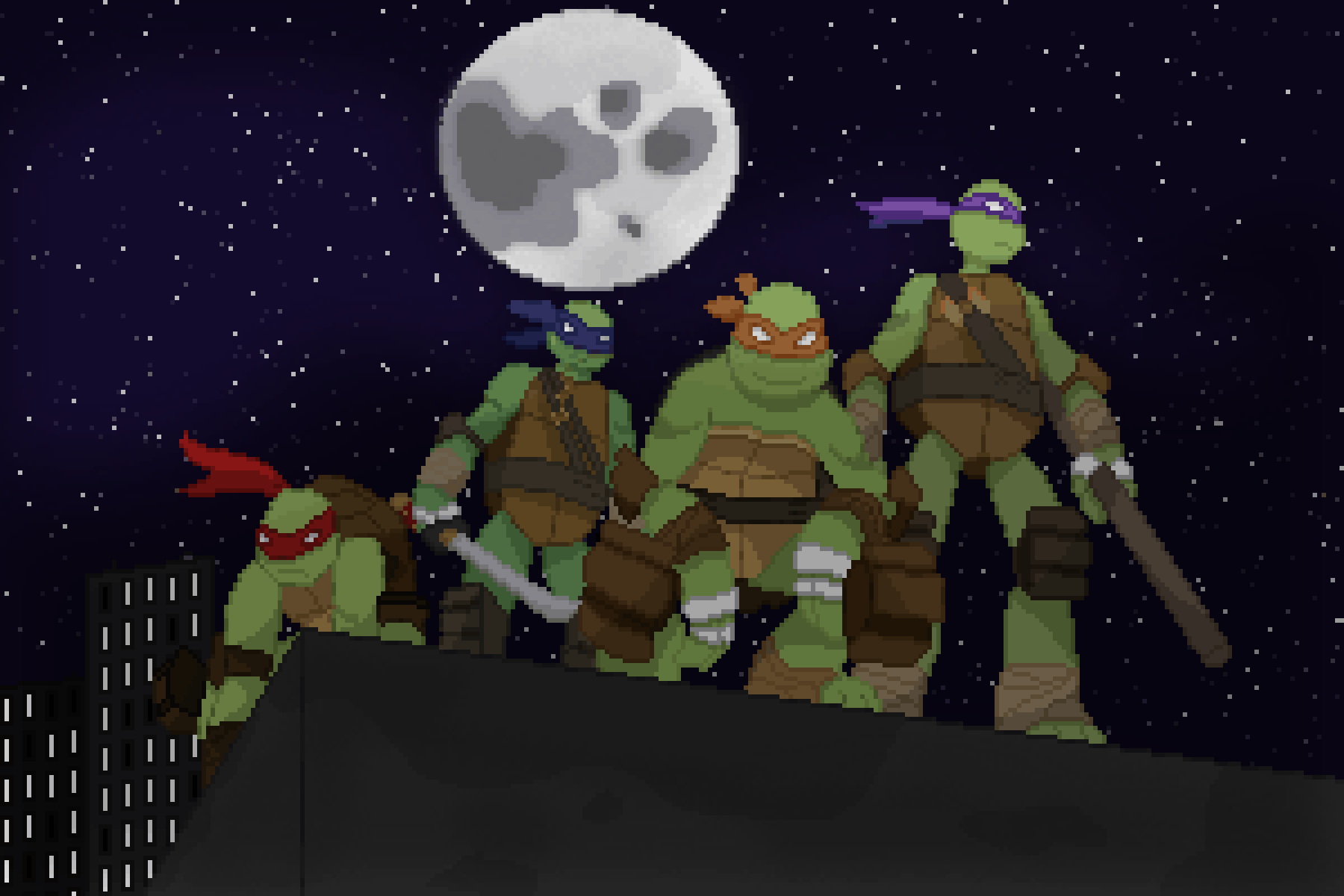 Pixilart - Teenage Mutant Ninja Turtles by blake16