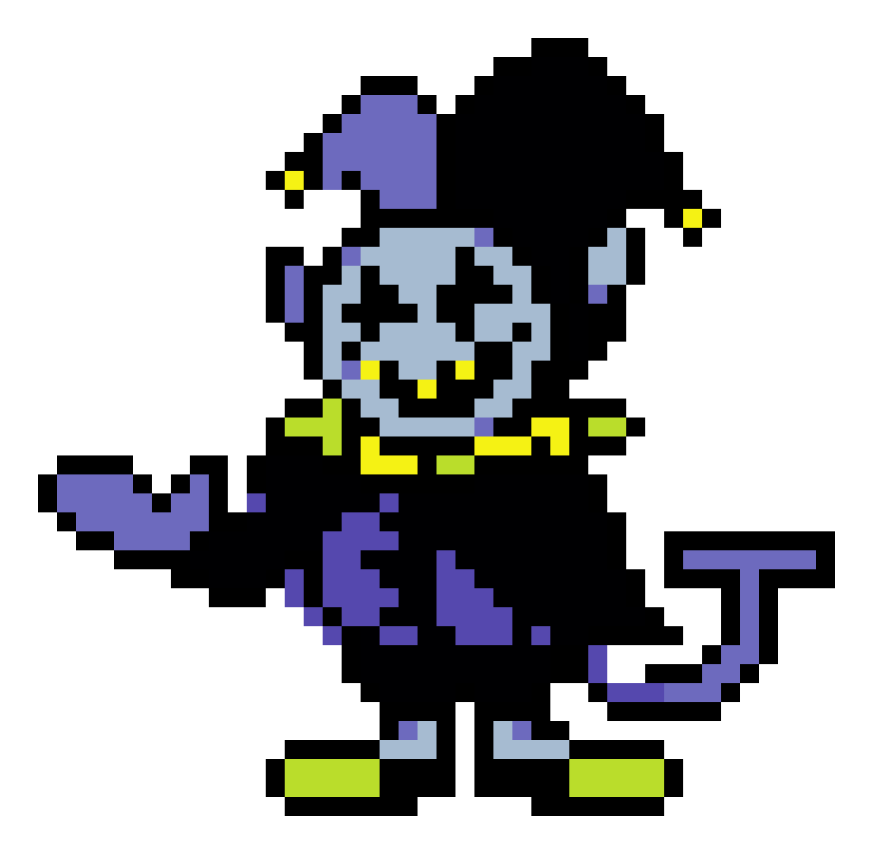 Pixilart - Jevil Overworld Sprite Base by UndertaleBases