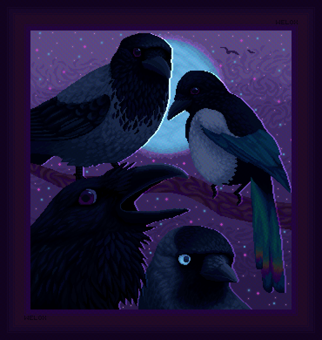 Pixilart - Corvids by Welox