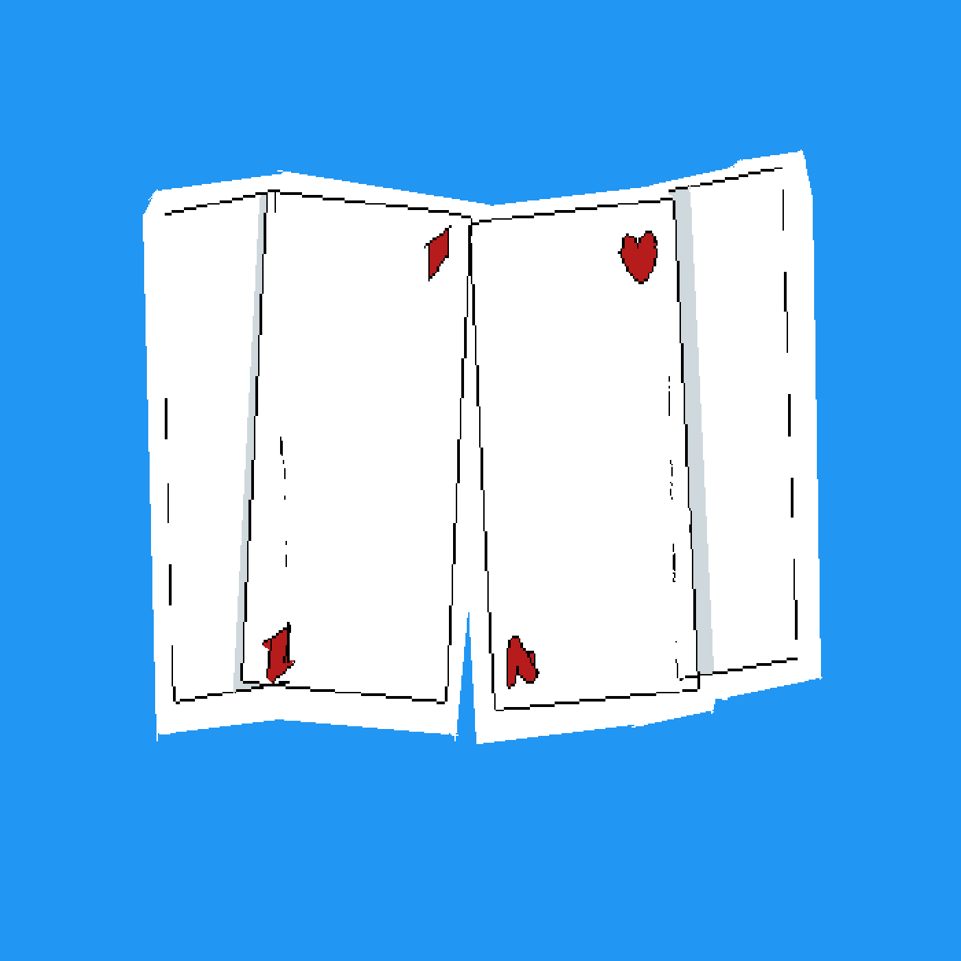 Pixilart - Card house by JENIXA