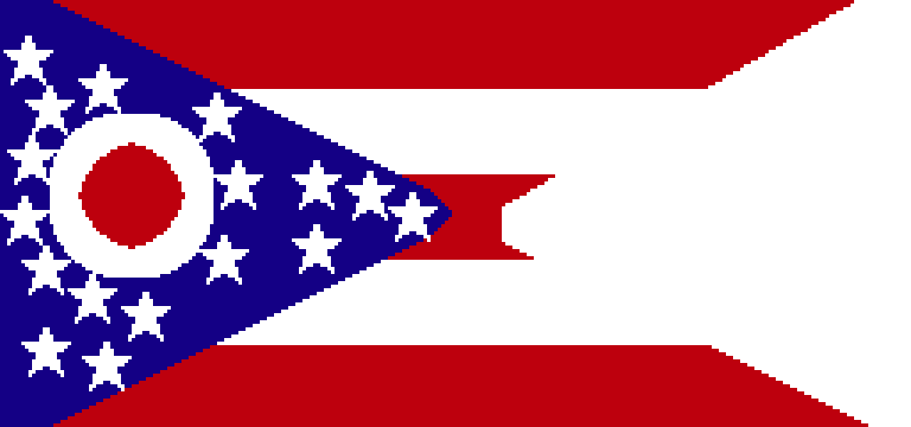 Pixilart - Flag of Ohio, USA! by Trobbiyte