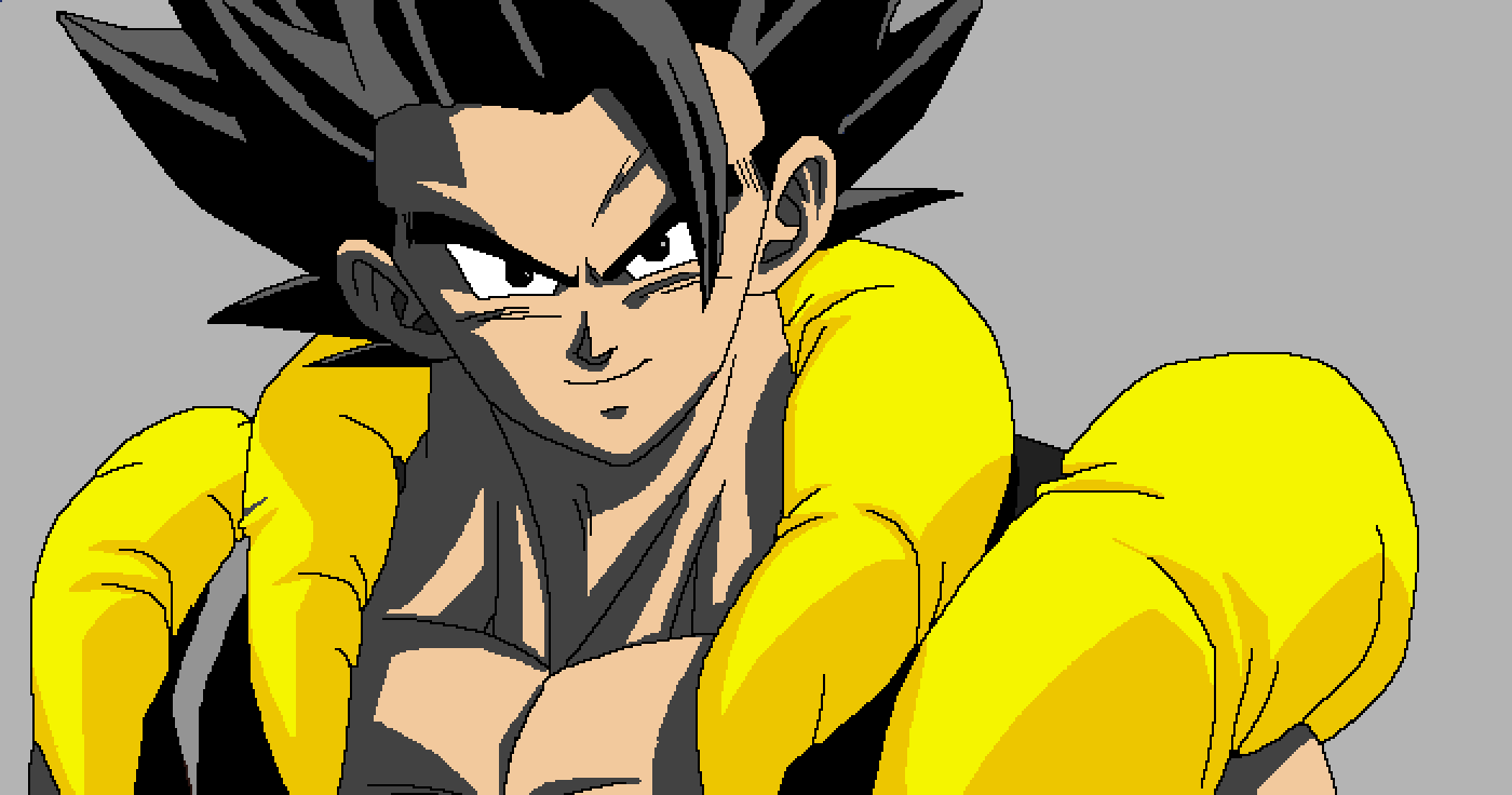 Pixilart - Gogeta Base by Son-Goku46
