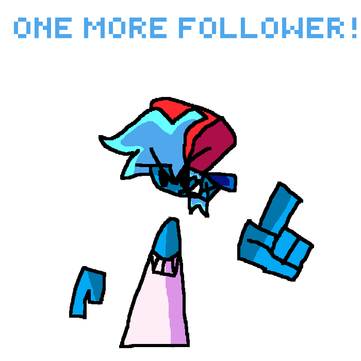 Pixilart - 1 MORE FOLLOWER TILL 200 SOMEONE PLEASE FOLLOW ME!!! by luffy-BF