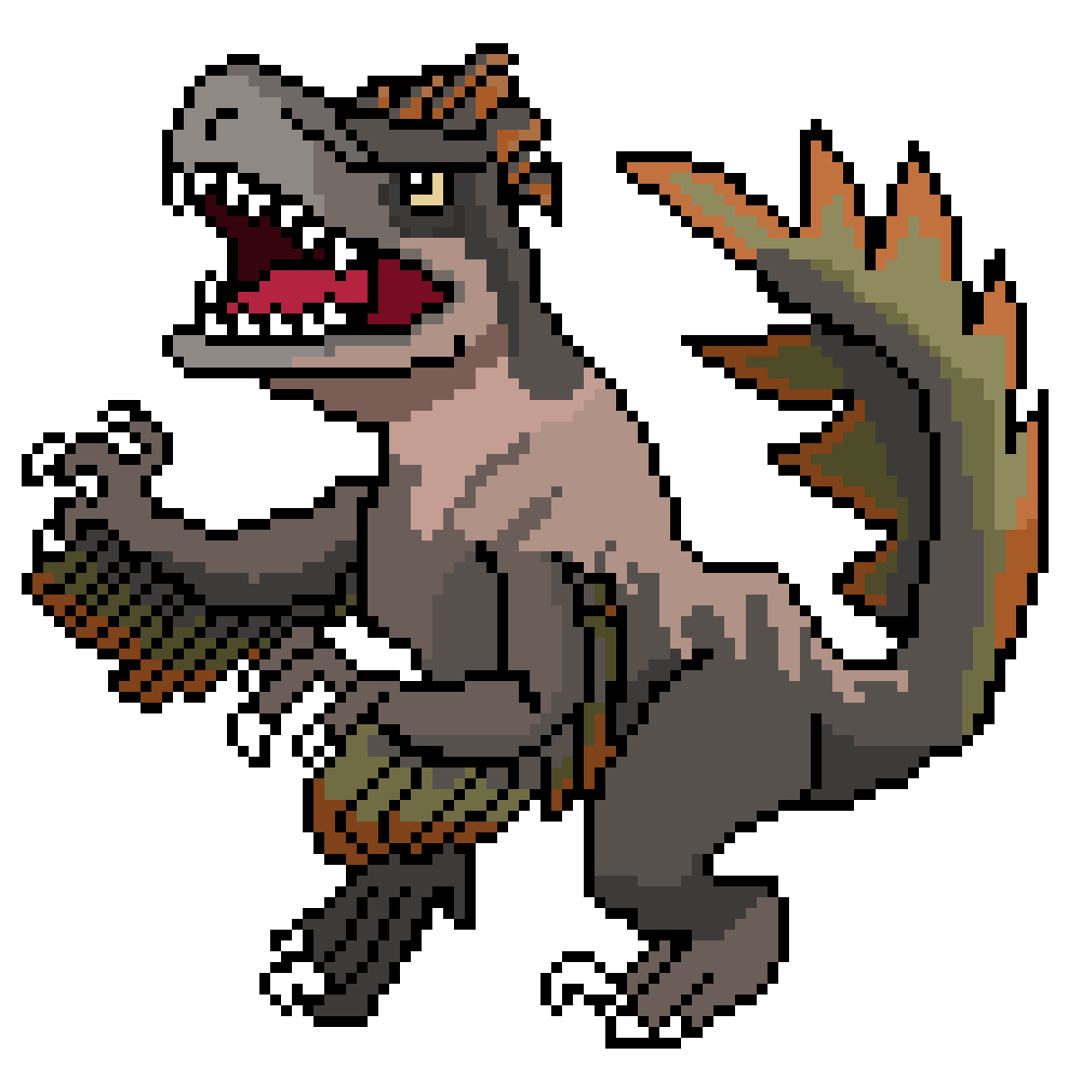Pixilart - Utahraptor gif by fgsantino