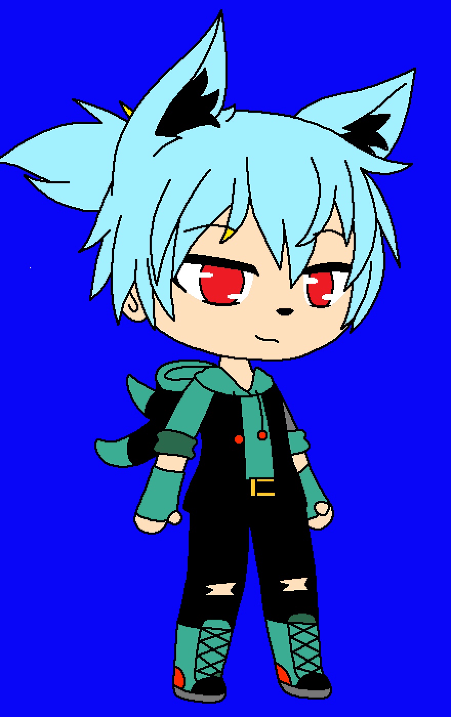 Pixilart - Gacha Wolf Katsuki Bakugo by lily1234lily-l