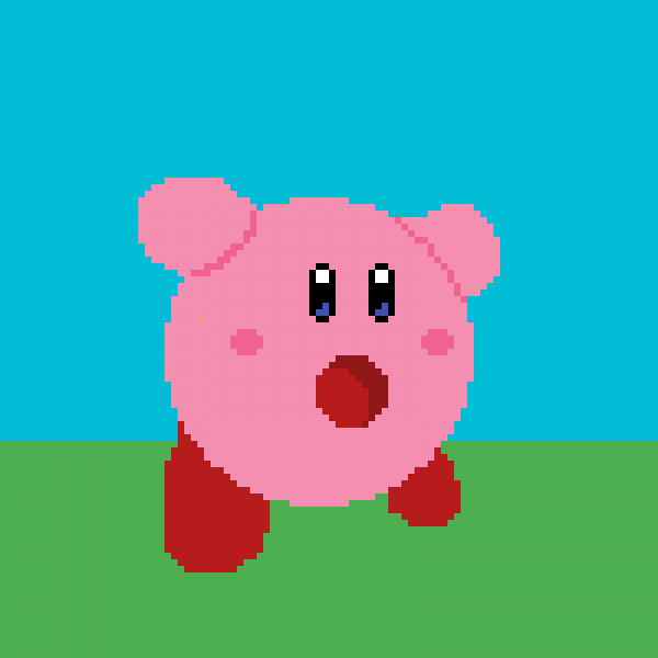 Minecraft Pixel Art Templates Kirby