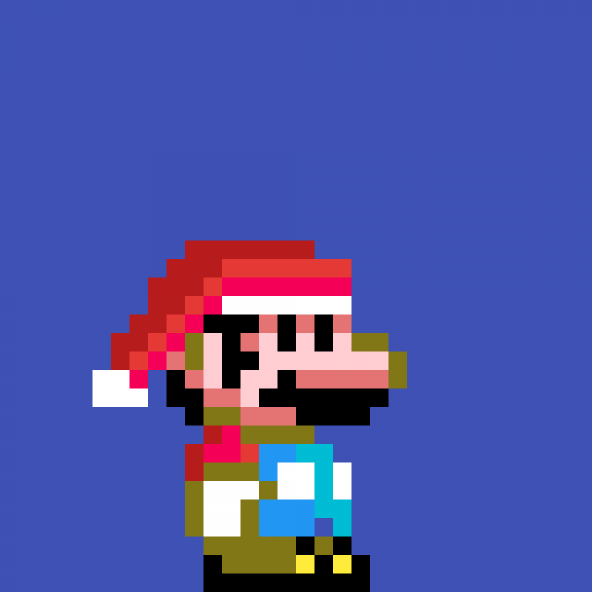 Pixilart - Super Mario Bros 16-bit and 8-bit by MarioTuber1