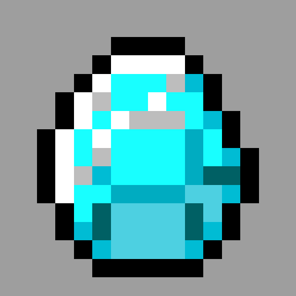 Minecraft Diamond Pixel Art