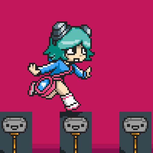 Ramona Flowers Pixel Art Grid