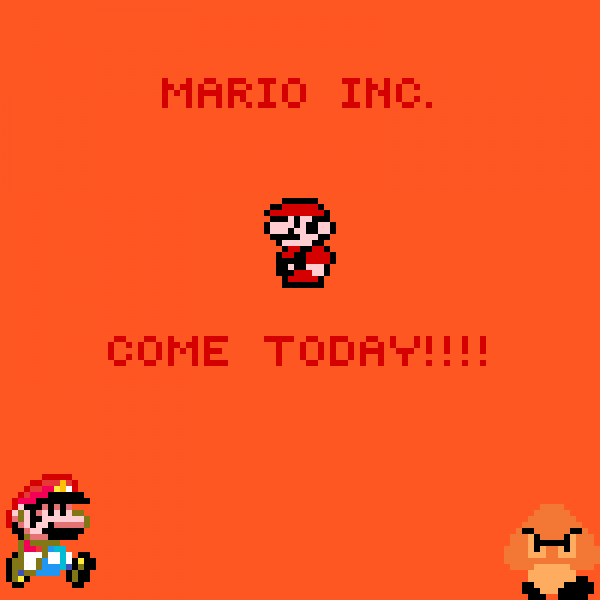 Pixilart - Super Mario Bros 16-bit and 8-bit by MarioTuber1