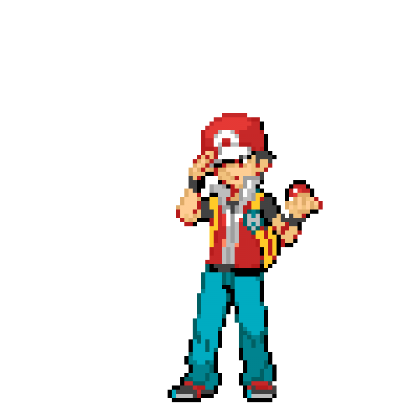 Pokemon Trainer Red Sprite Heartgold