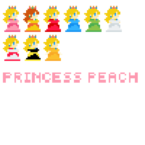Peach 8 Bit Sprite