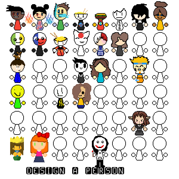 Editing GASP genderbend collab - Free online pixel art drawing tool ...