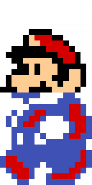 Pixilart - Super Mario Bros 16-bit and 8-bit by MarioTuber1