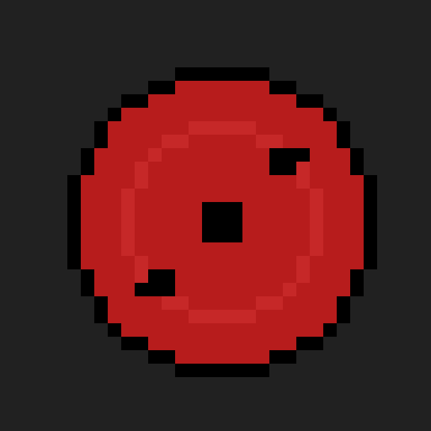 Sharingan Pixel With Grid