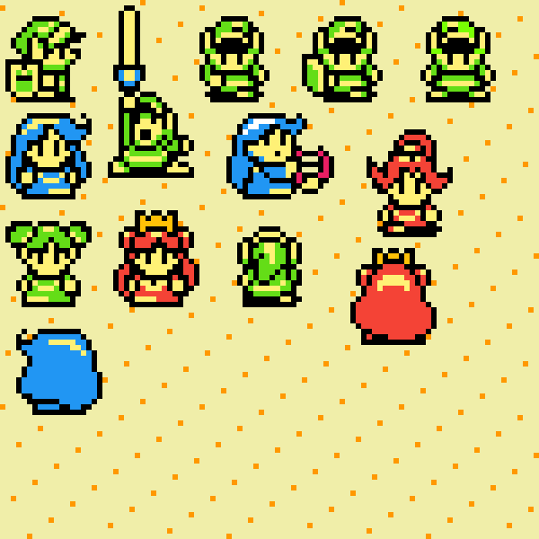 Zelda Sprites 8 Bit