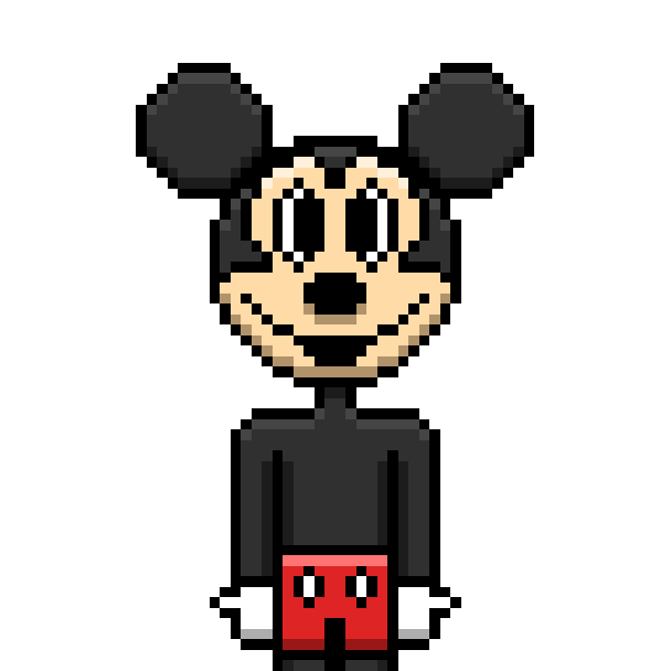 Mickey Mouse Characters Pixel Art - Infoupdate.org