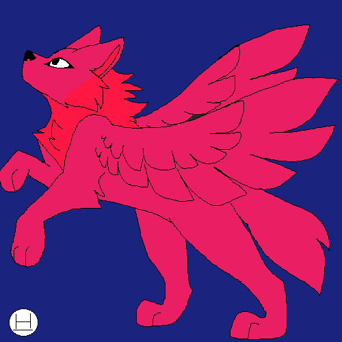 Anime Winged Wolf Base