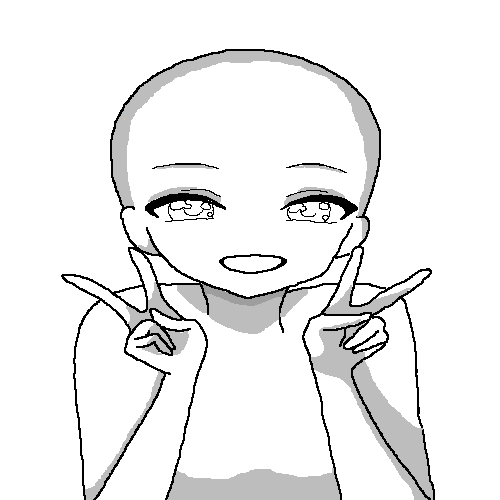 Anime Girl With Knife Base