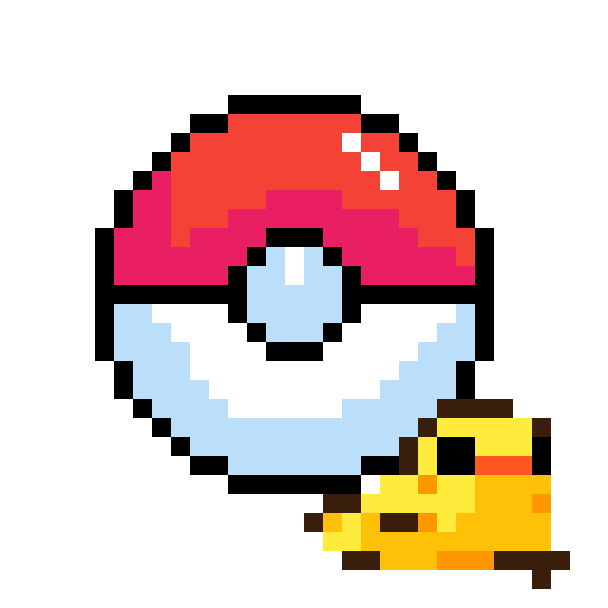 Pixel Pokeball Capturing
